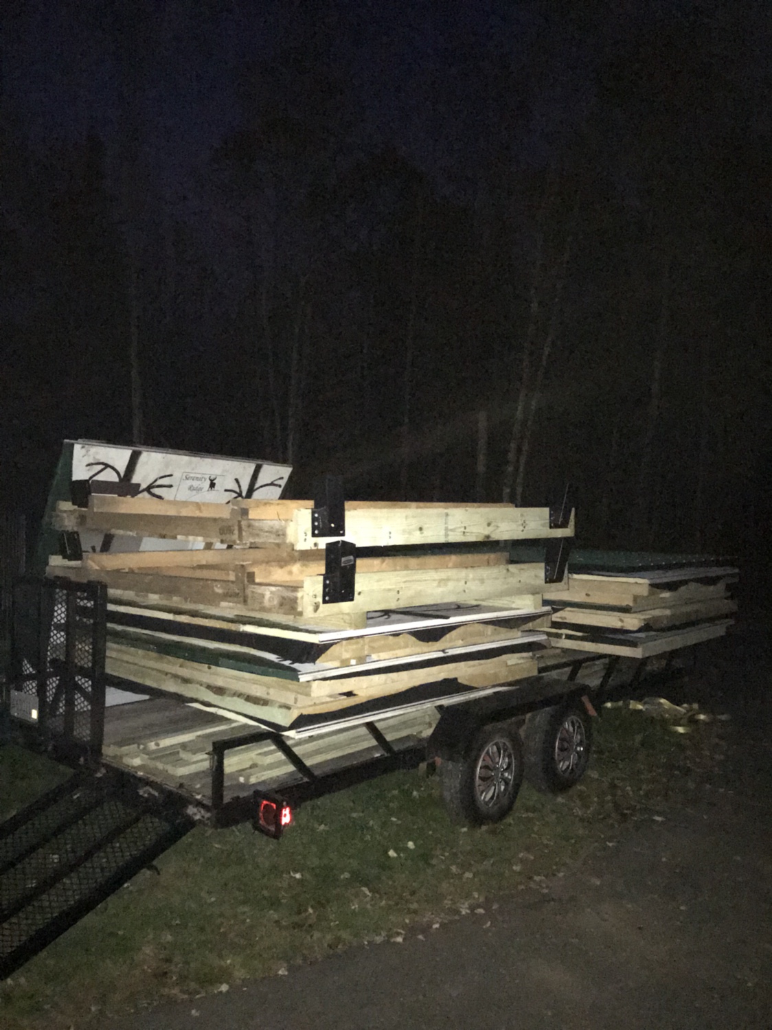 Elevated and Insulated Garage Door blind shack - 6x6 and 8 feet tall ...